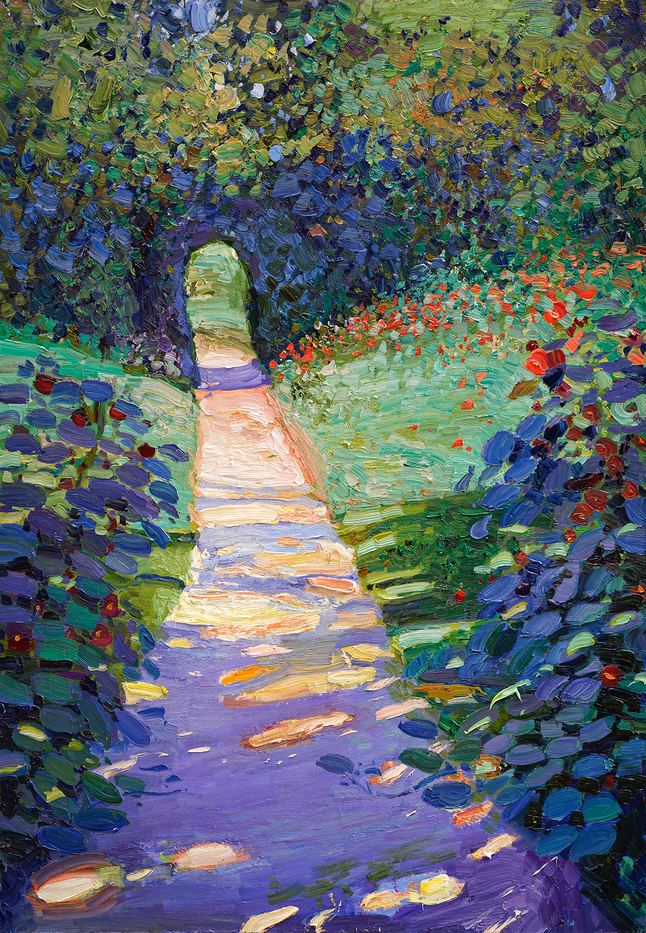 Memories from Normandy #2 Painting Original Artwork by Sergiu